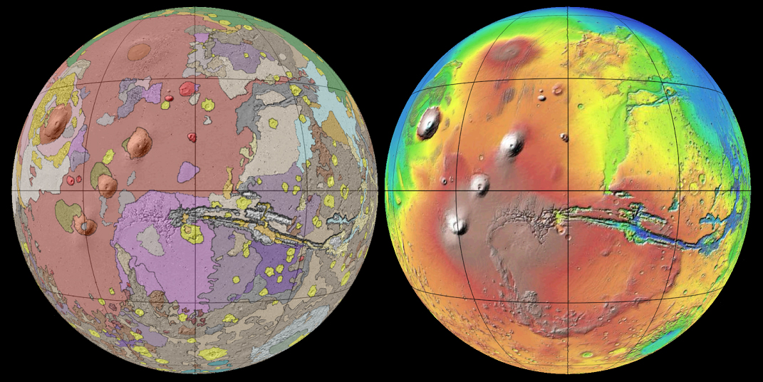 La più dettagliata mappa di Marte - Galileo